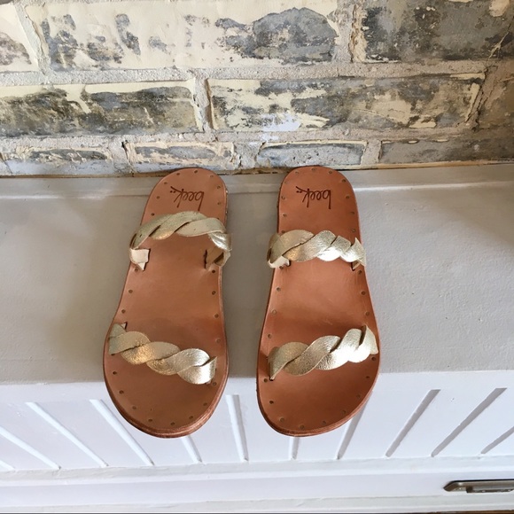 beek | Shoes | Beek Sandals Pipit Braided Gold Leather | Poshmark